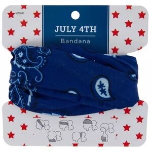 Accessories | Patriotic Blue Paisley Infinity Bandana | Poshmark